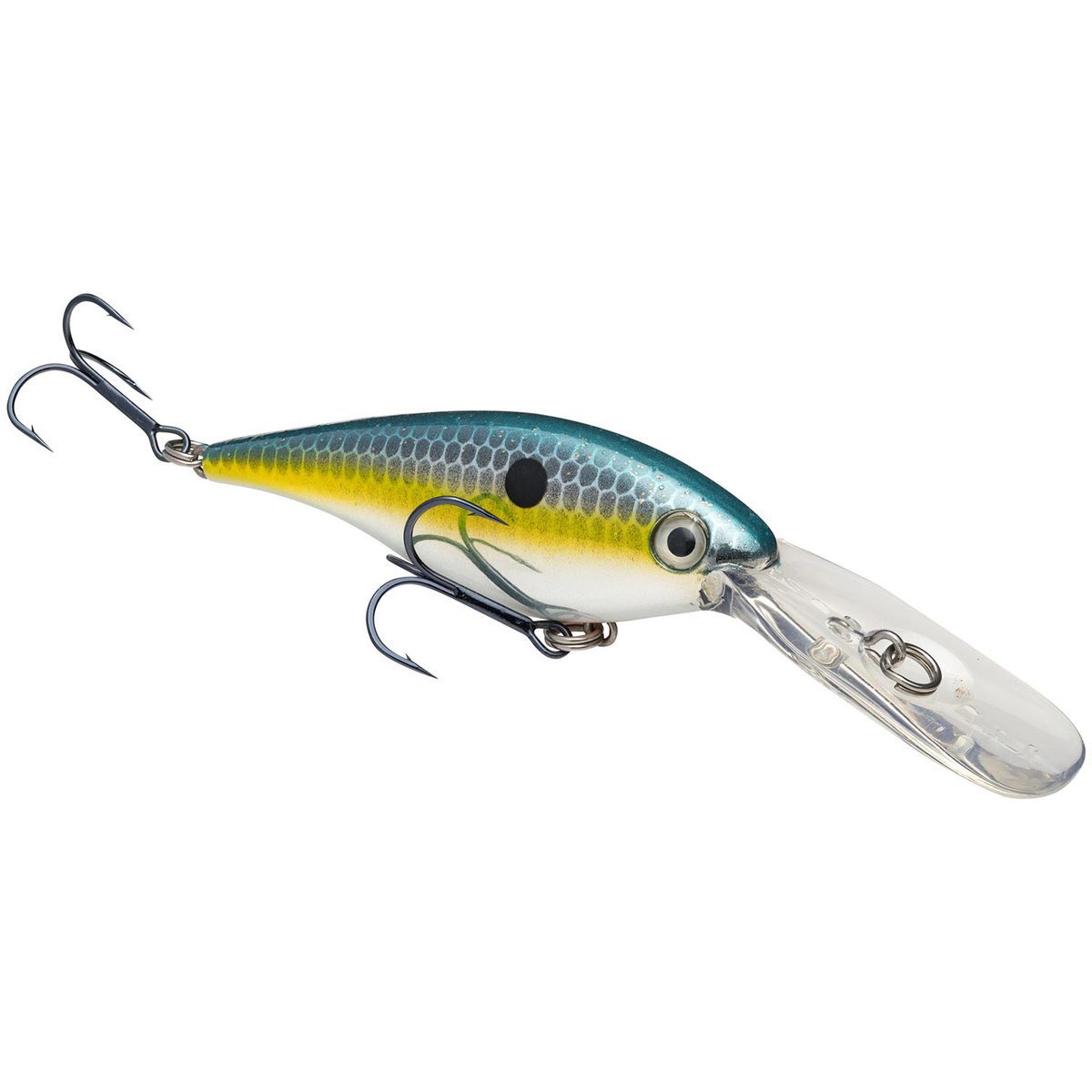 Strike King Pro Model Lucky Shad Medium Diving Crankbait Chrome Sexy Shad 12oz 3in Chrome